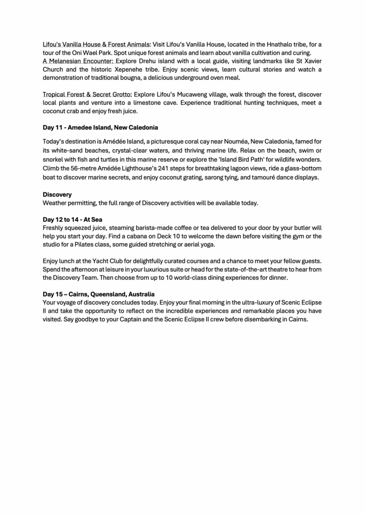 Scenic Eclipse II - Updates - Bare Necessities - Nude Cruise - Nude ...